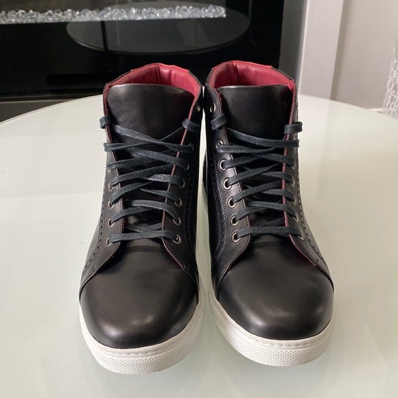 Shoes | New Alexander Noel The Kickabout Hightops Black Leather | Poshmark